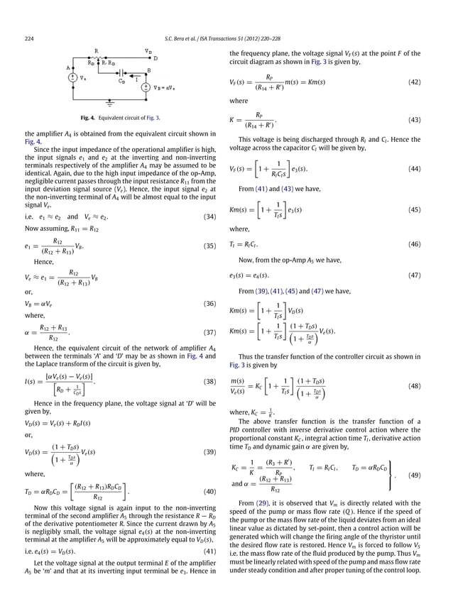An opto isolator based linearization technique of a typical thyristor driven pump | PDF