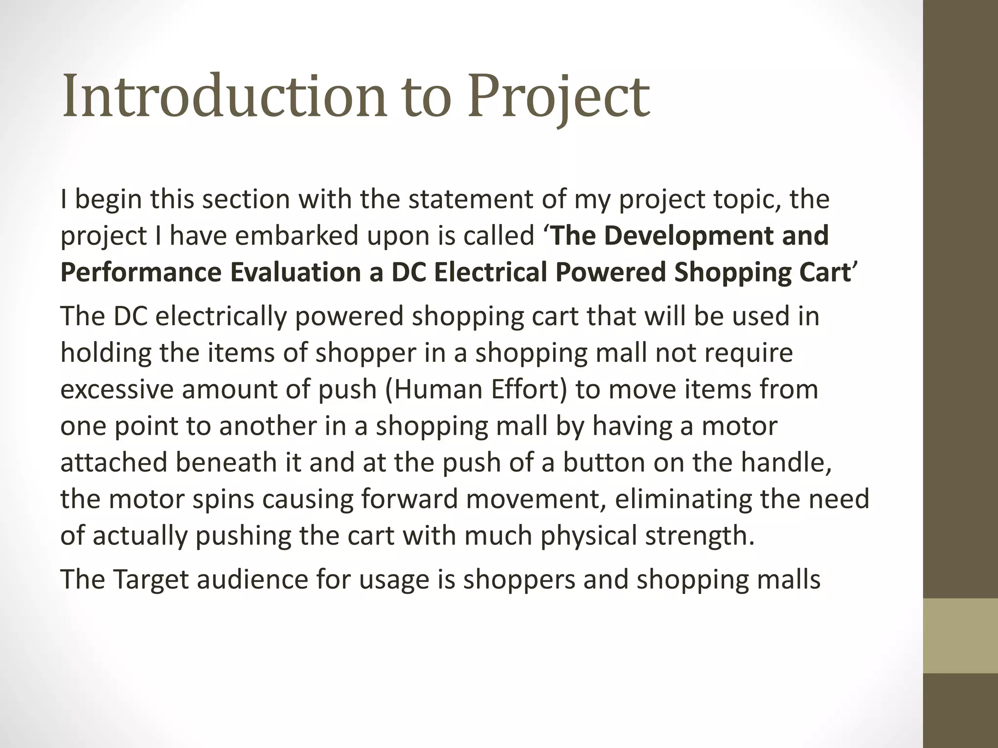 An oral presentation on my final year project | PPTX