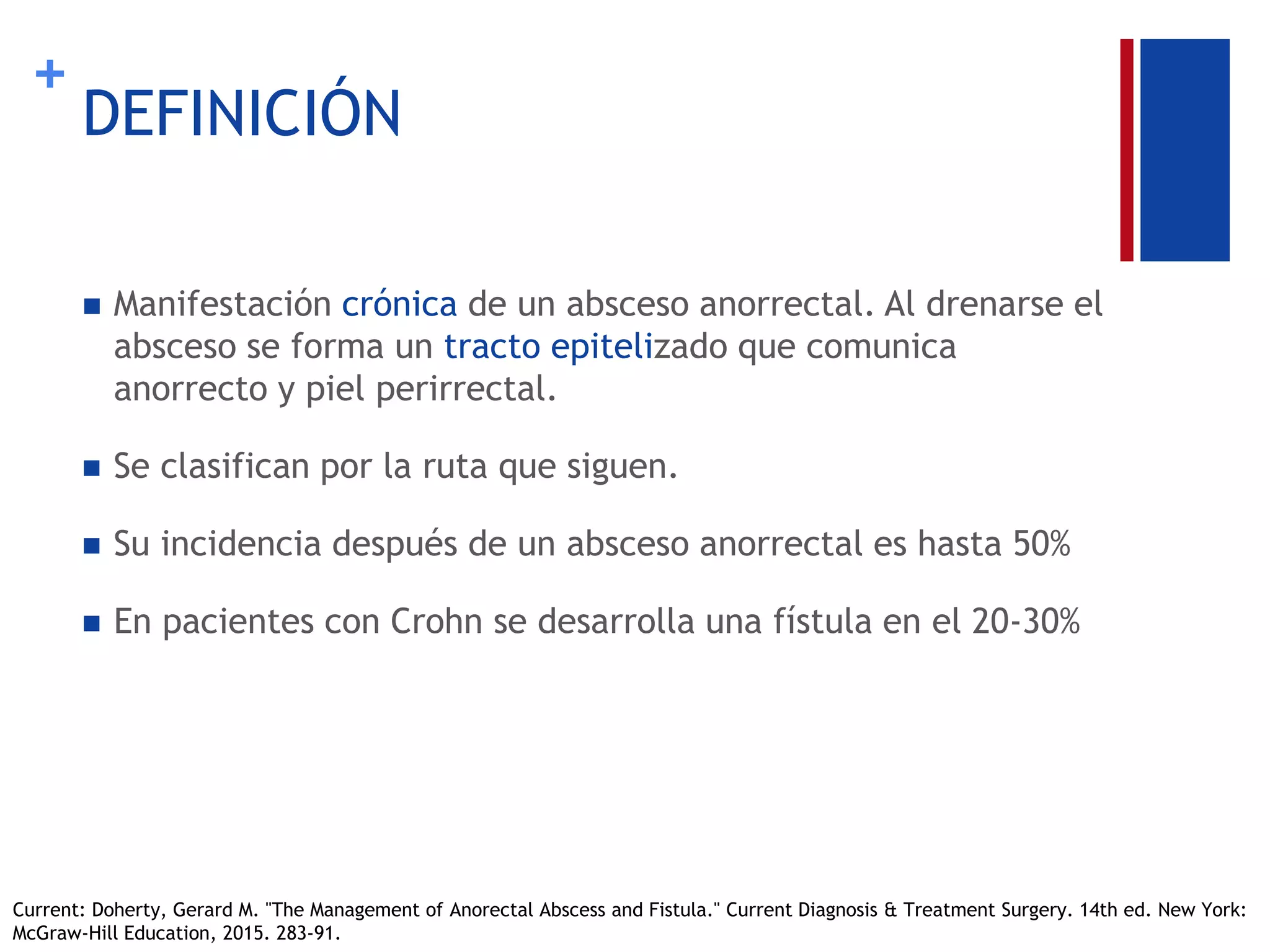 Absceso y fístula anorrectal | PPTX