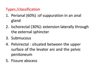 Ano rectal abcess | PPTX