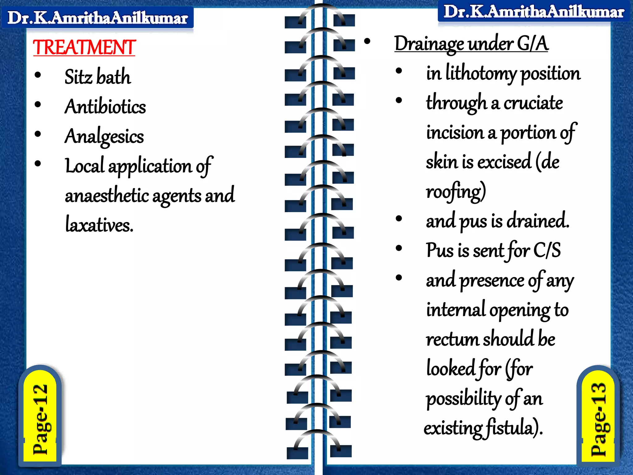 Anorectal abscess by Dr.K.AmrithaAnilkumar | PPT