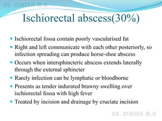 Anorectal abscess & Anal fistulae | PPTX