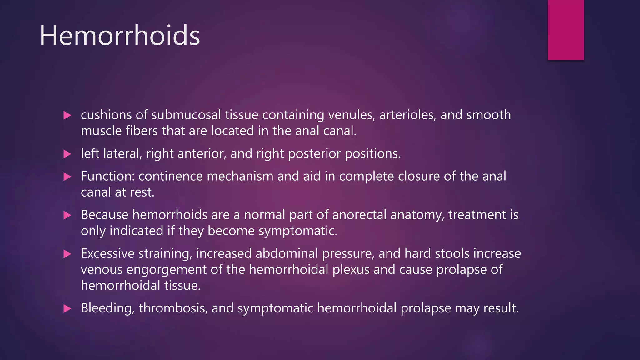 Anorectal diseases | PPTX