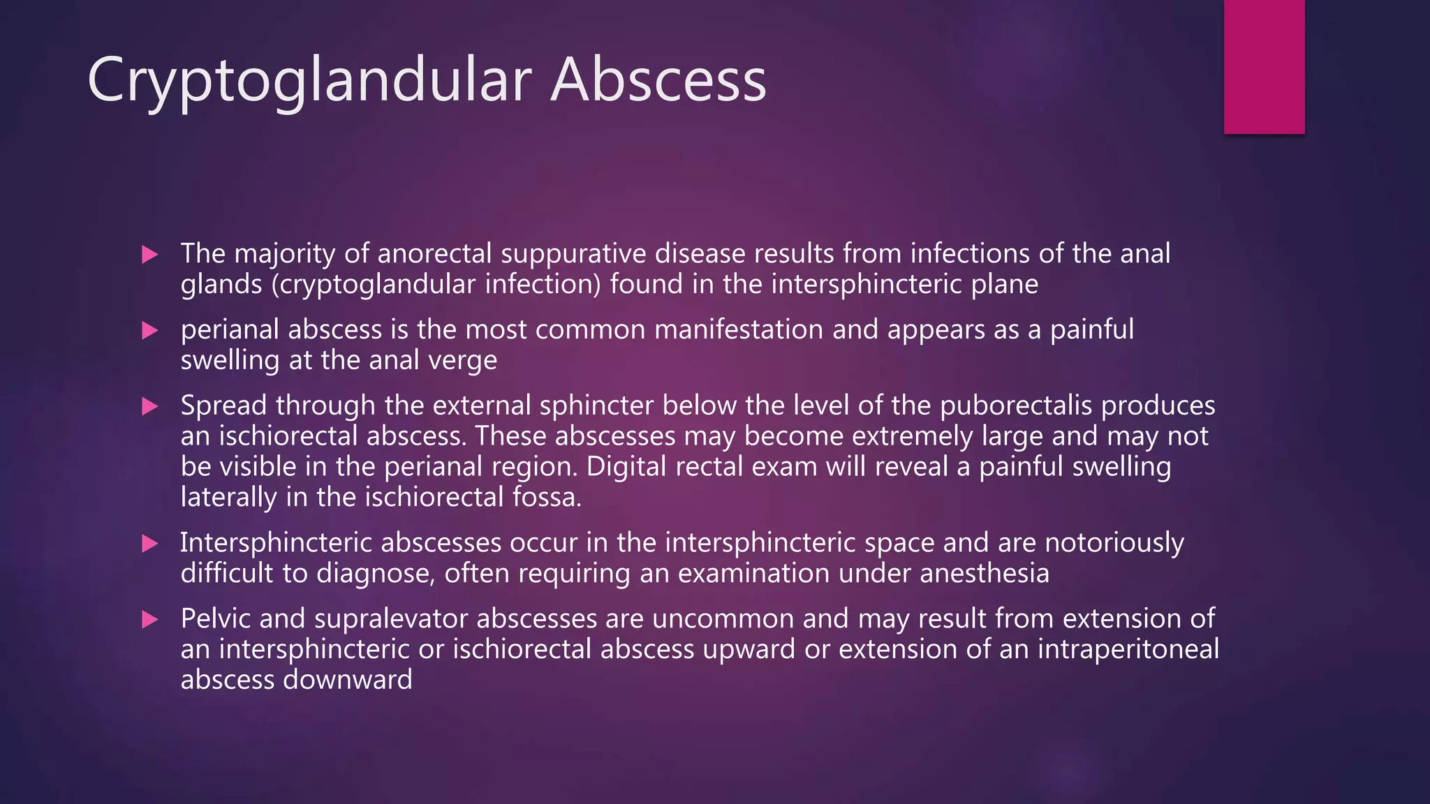 Anorectal diseases | PPTX