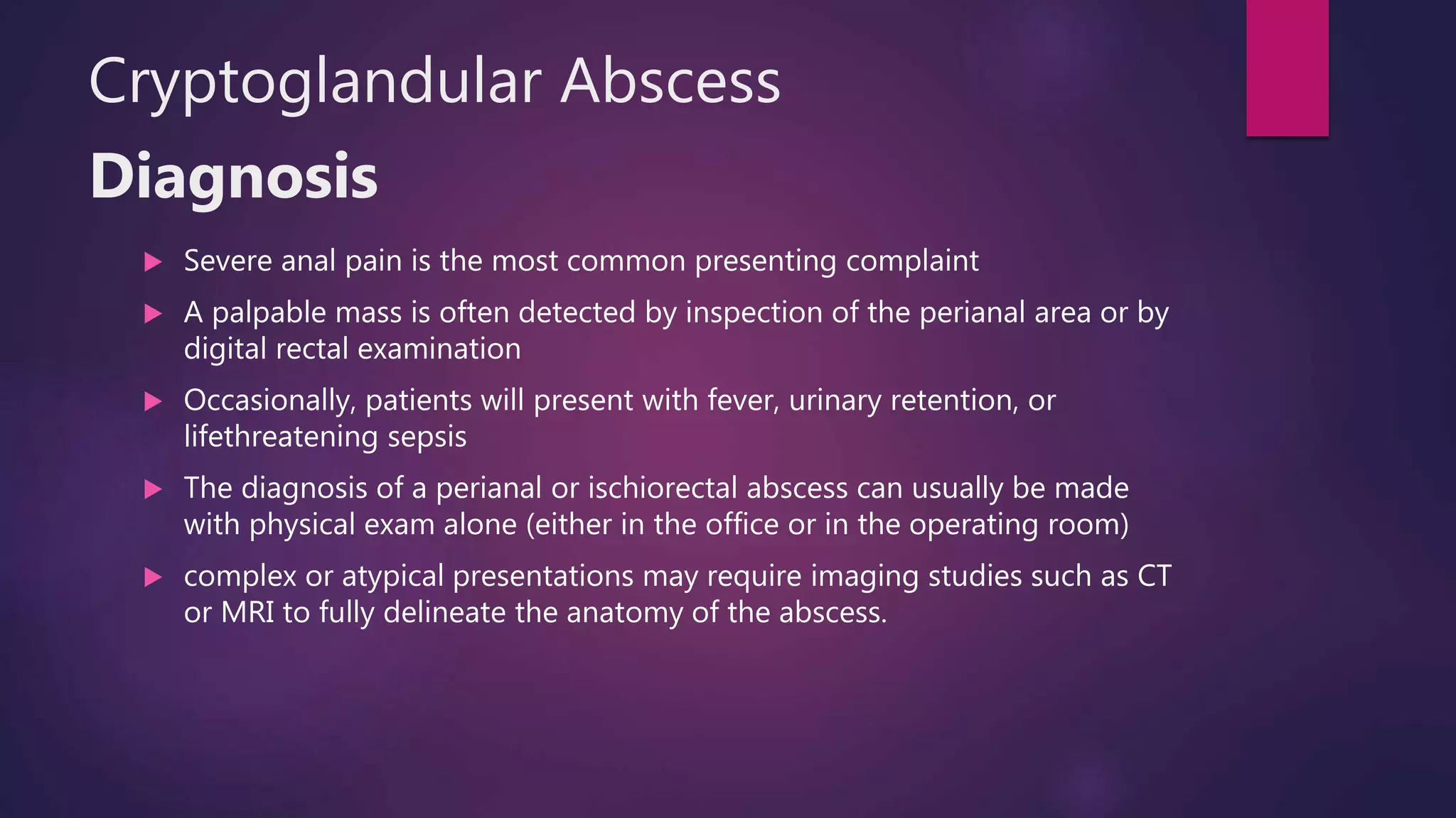 Anorectal diseases | PPTX
