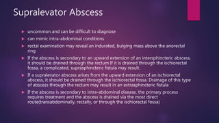 Anorectal diseases | PPTX