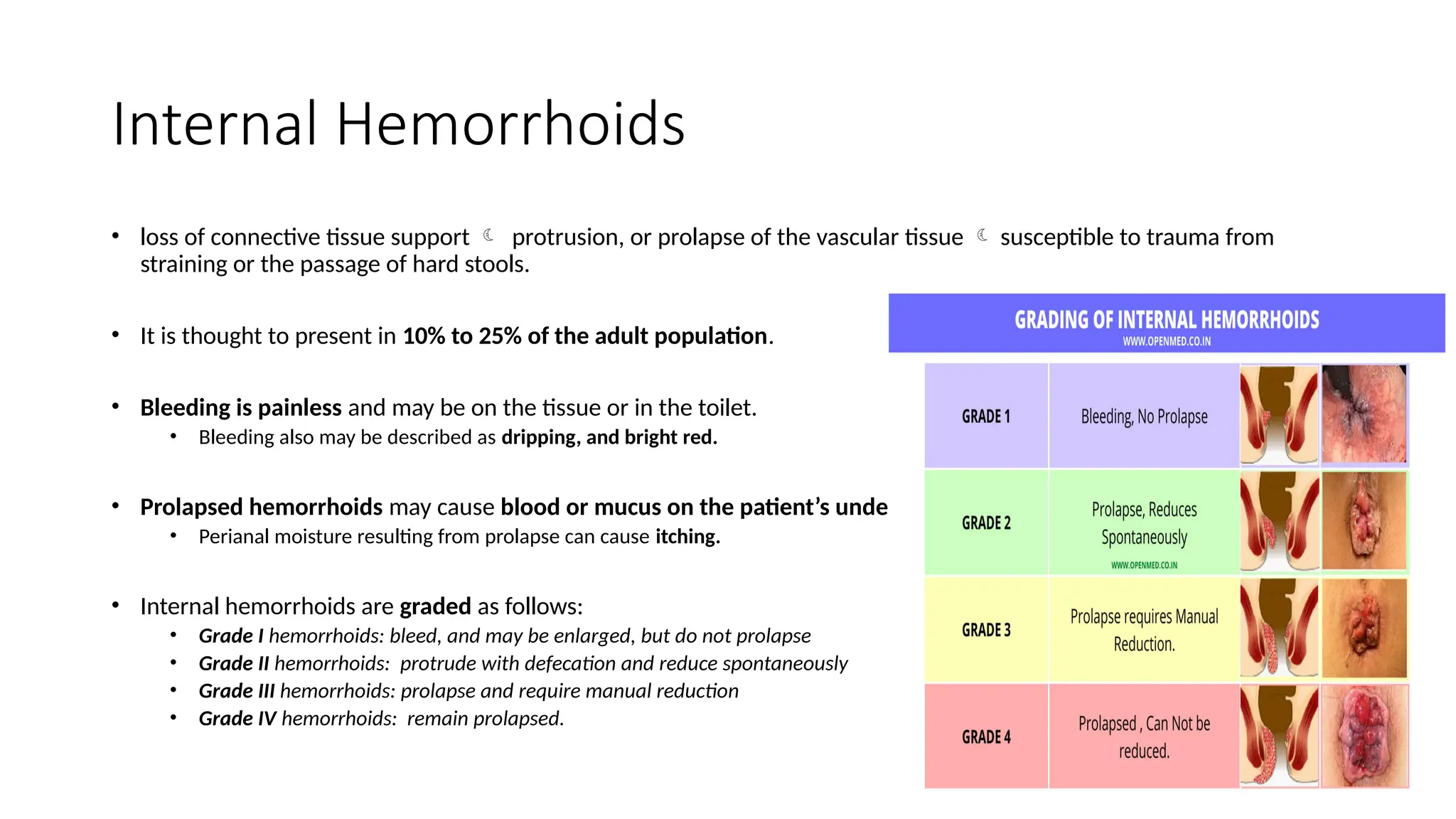Benign anorectal disorders: Hemorrhoids, anal fissure, SRUS, Perianal ...
