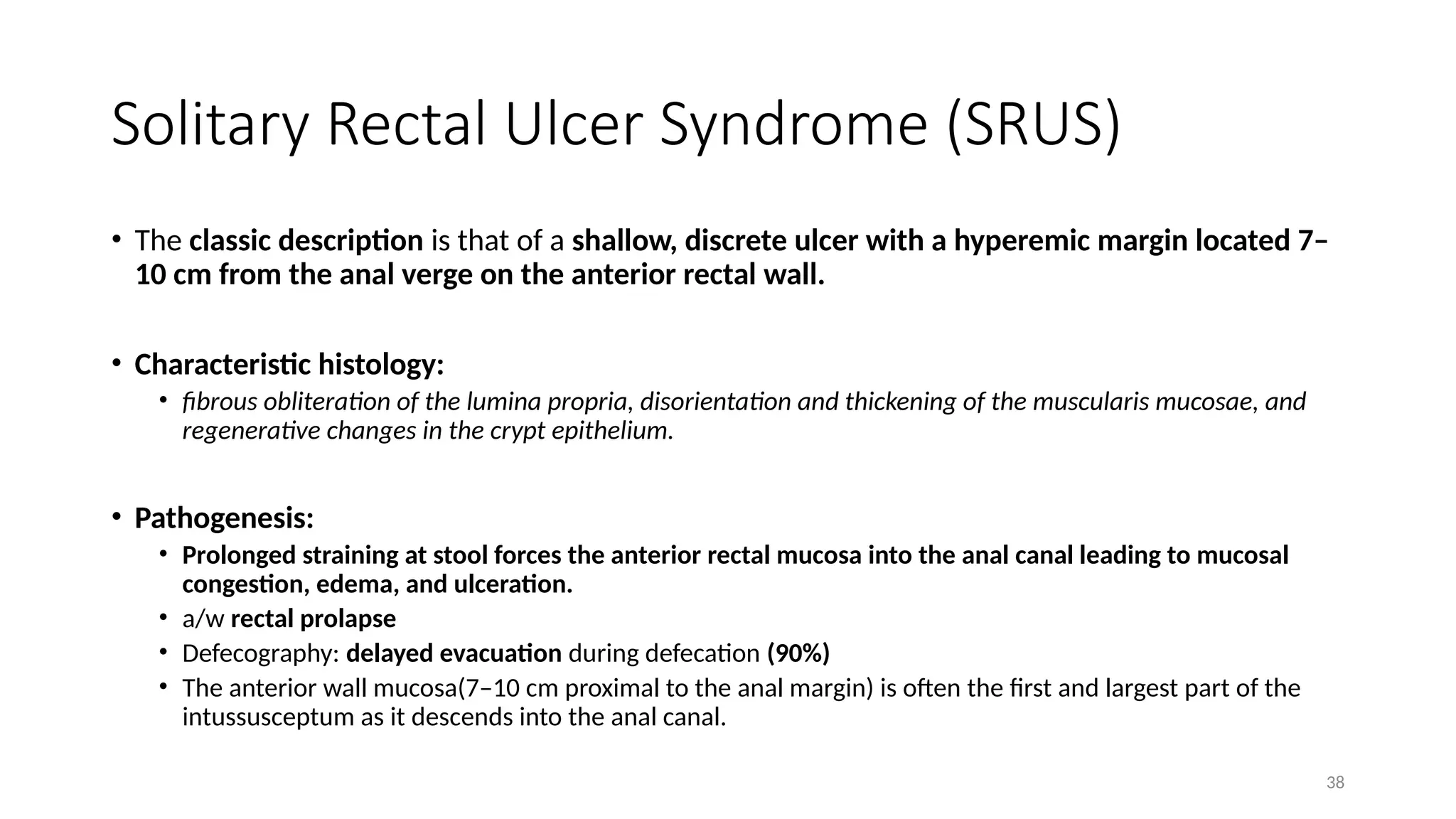 Benign anorectal disorders: Hemorrhoids, anal fissure, SRUS, Perianal ...