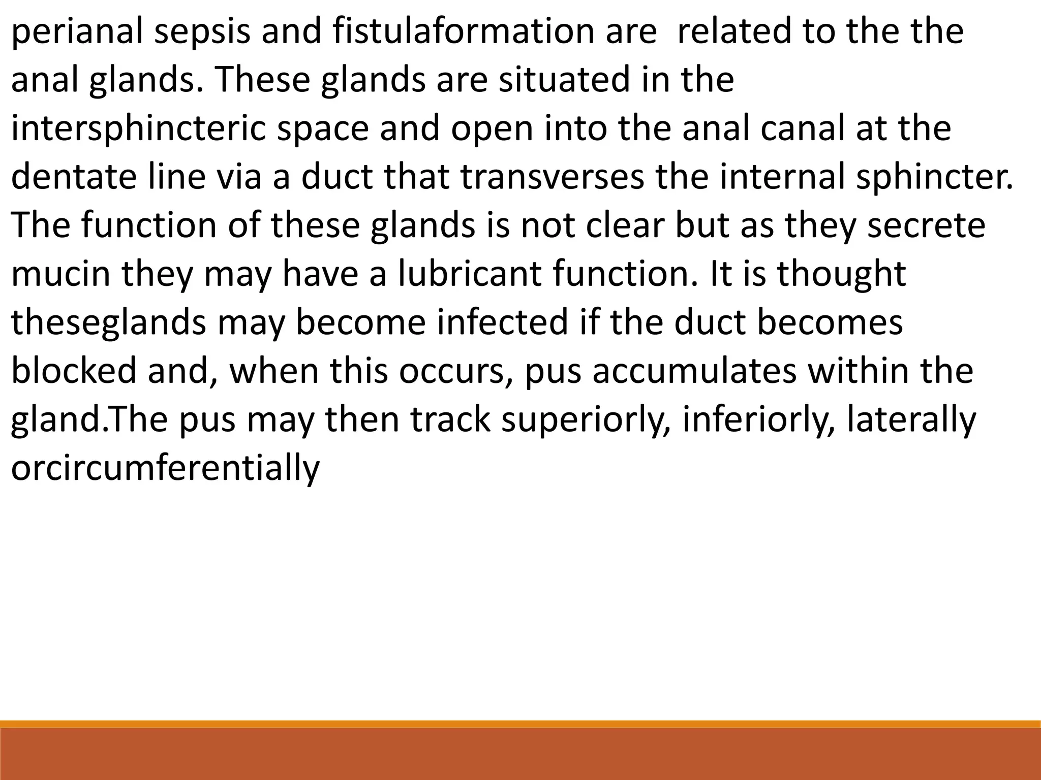 AnoRectal fissure,Abscess &fistula | PPTX