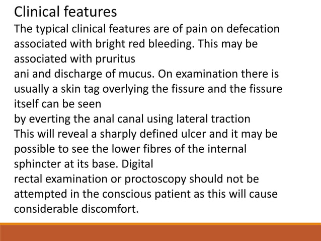 AnoRectal fissure,Abscess &fistula | PPTX
