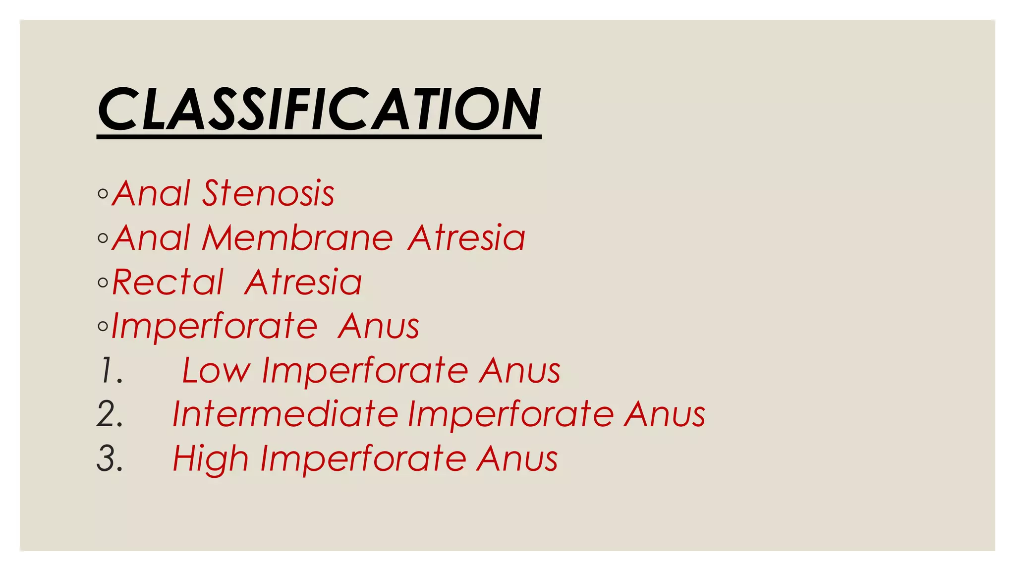 Anorectal malformation | PDF