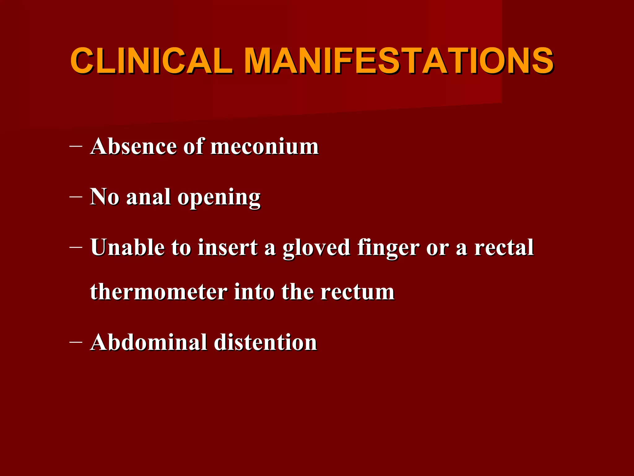Anorectal malformation | PPT