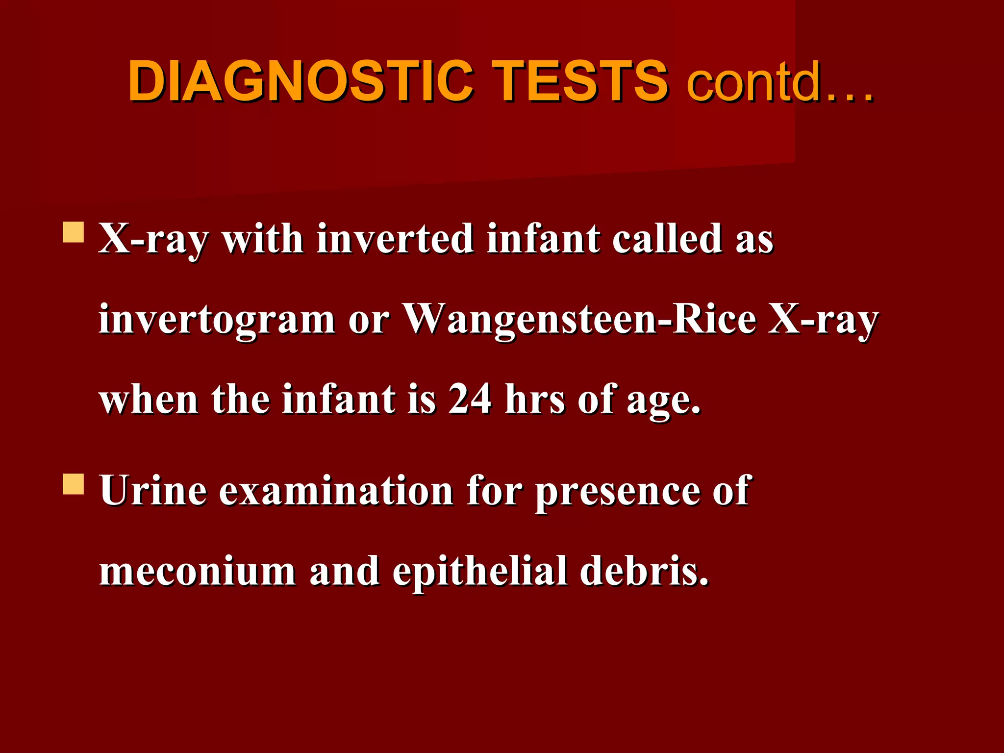 Anorectal malformation | PPT