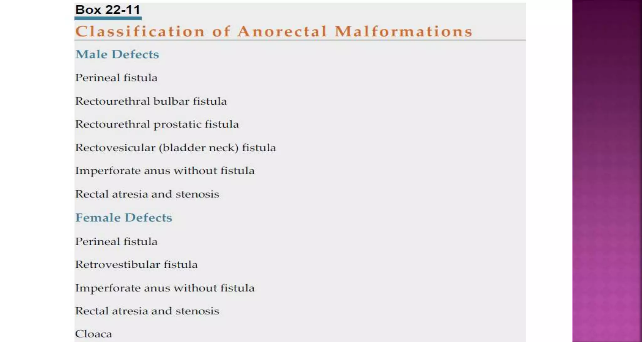 Anorectal malformation | PPTX