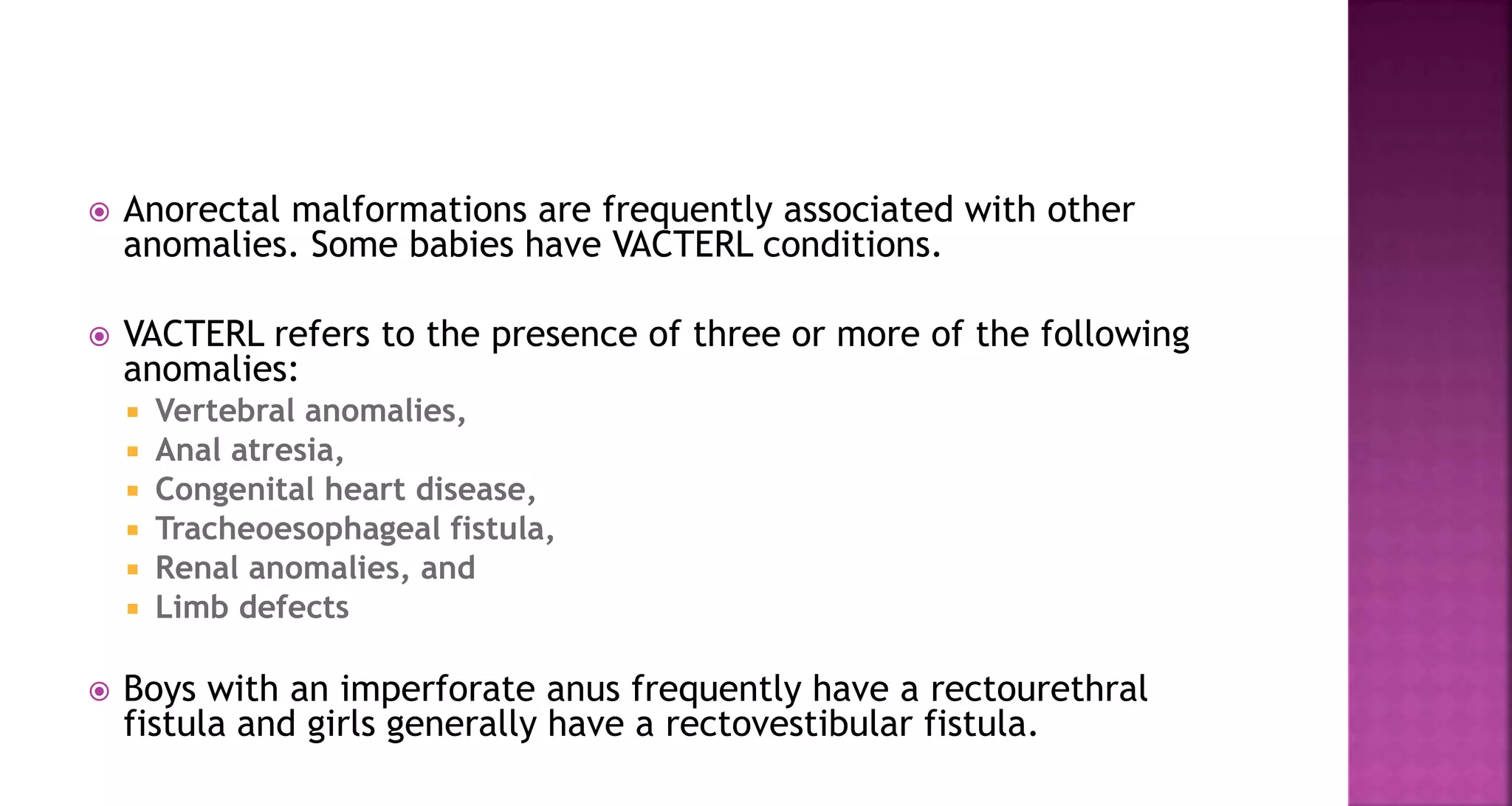 Anorectal malformation | PPTX