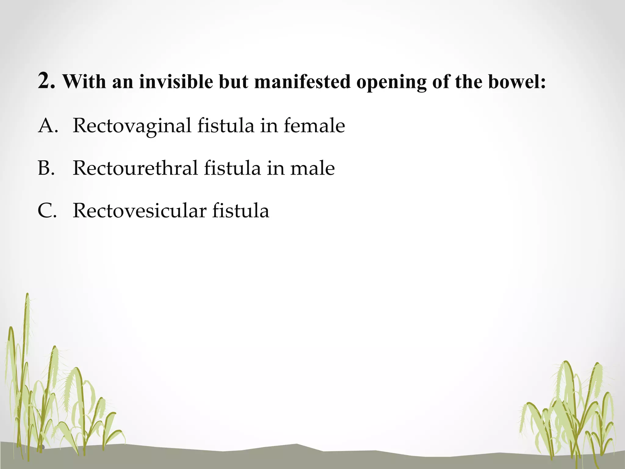Anorectal malformation | PPTX