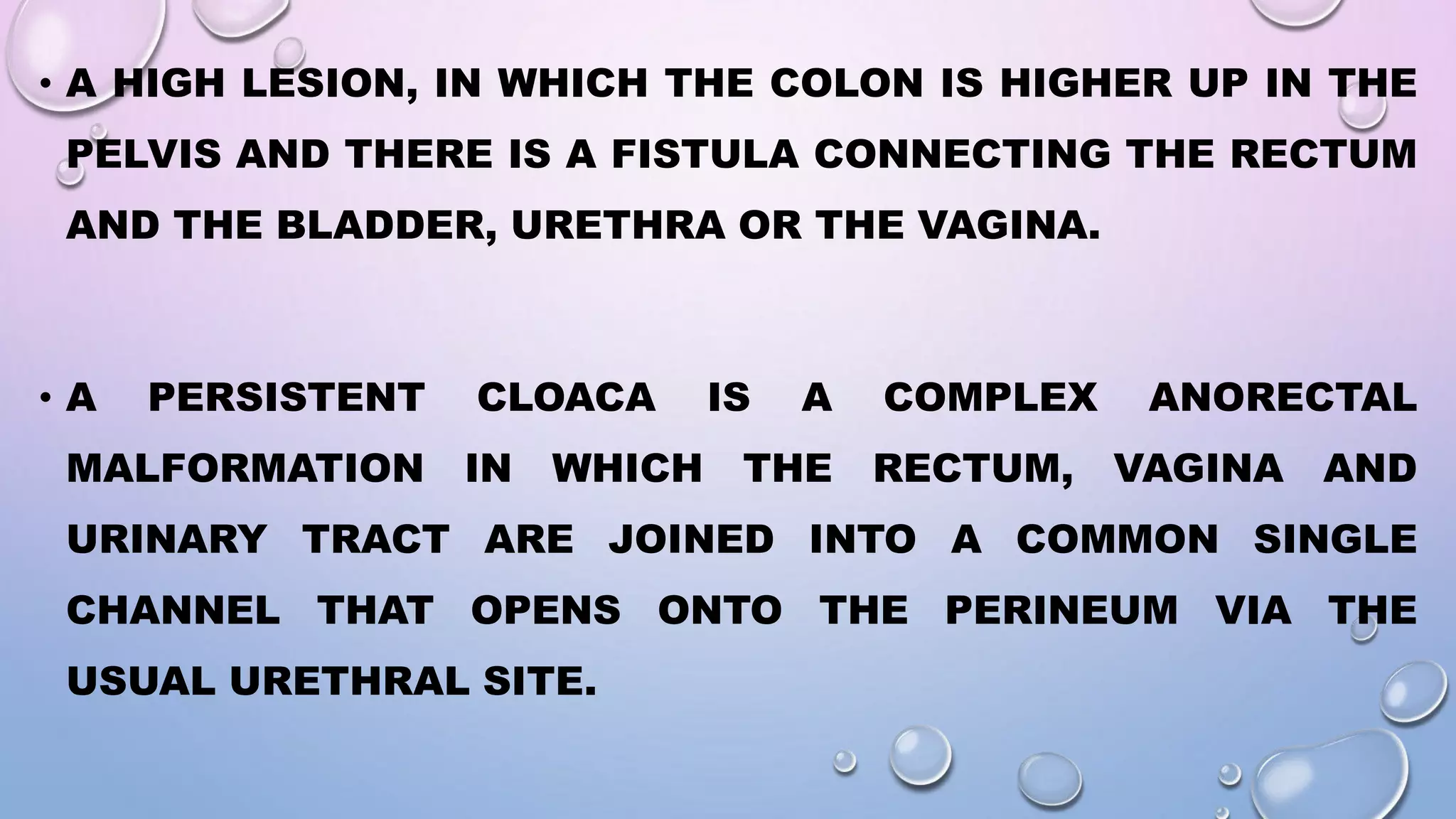 Anorectal Malformation for BSc Nursing/PB BSc Nursing | PPTX