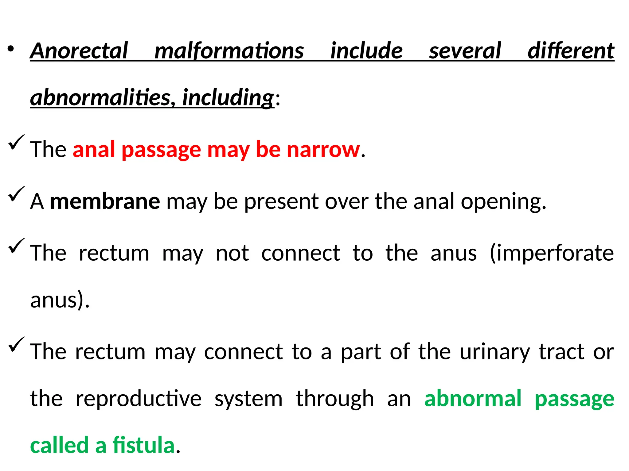 anorectal malformation. pptx | PPTX | Digestive Disorders | Diseases ...