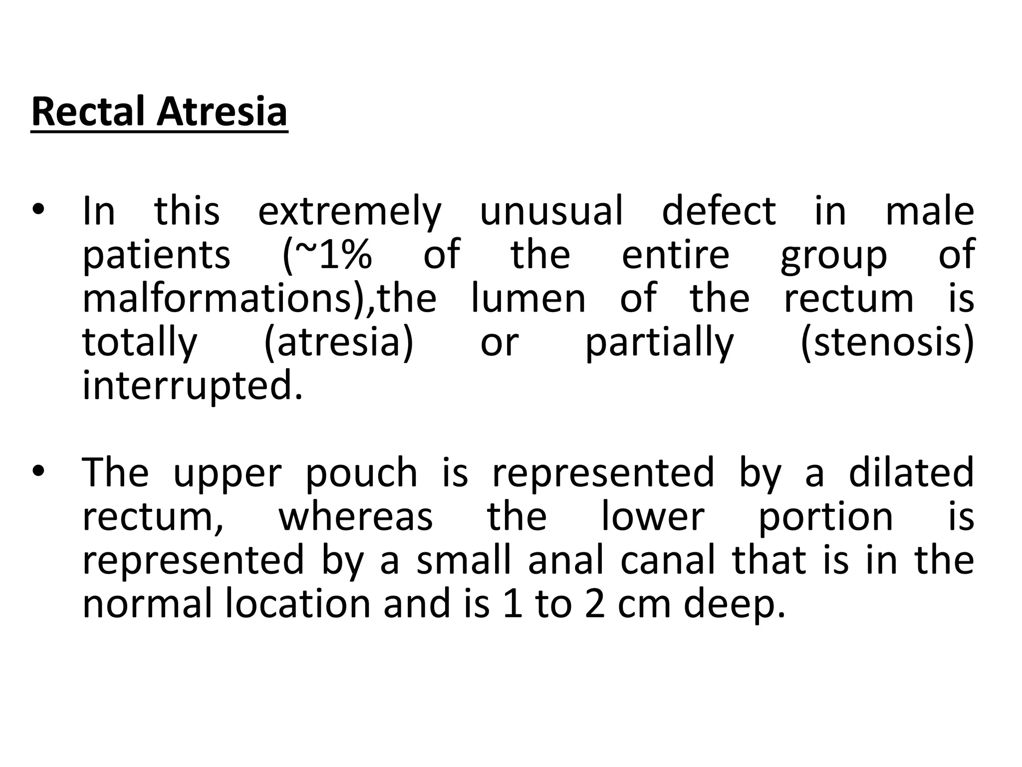Anorectal malformation seminar | PPTX