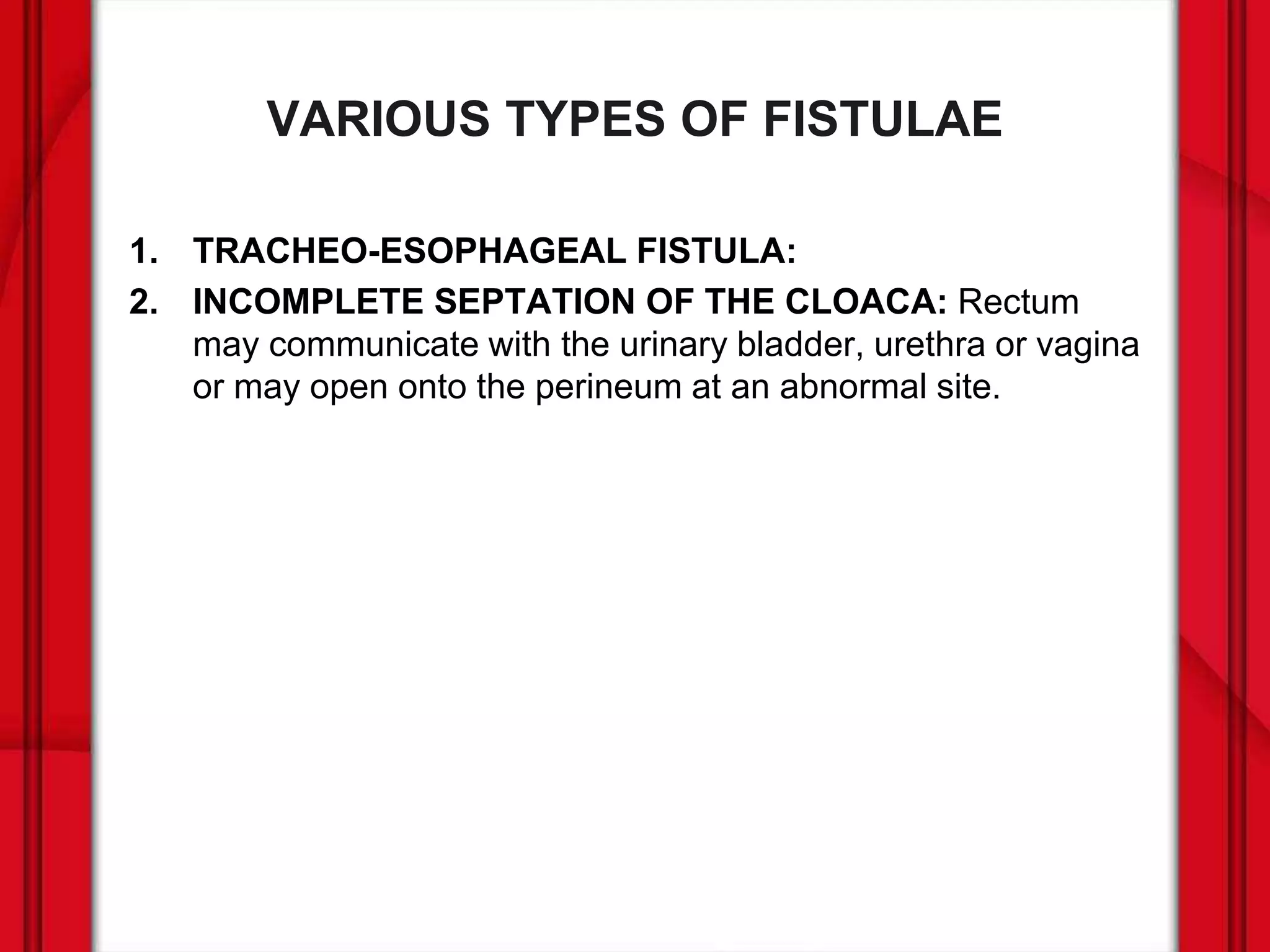 Anorectal malformations | PPTX
