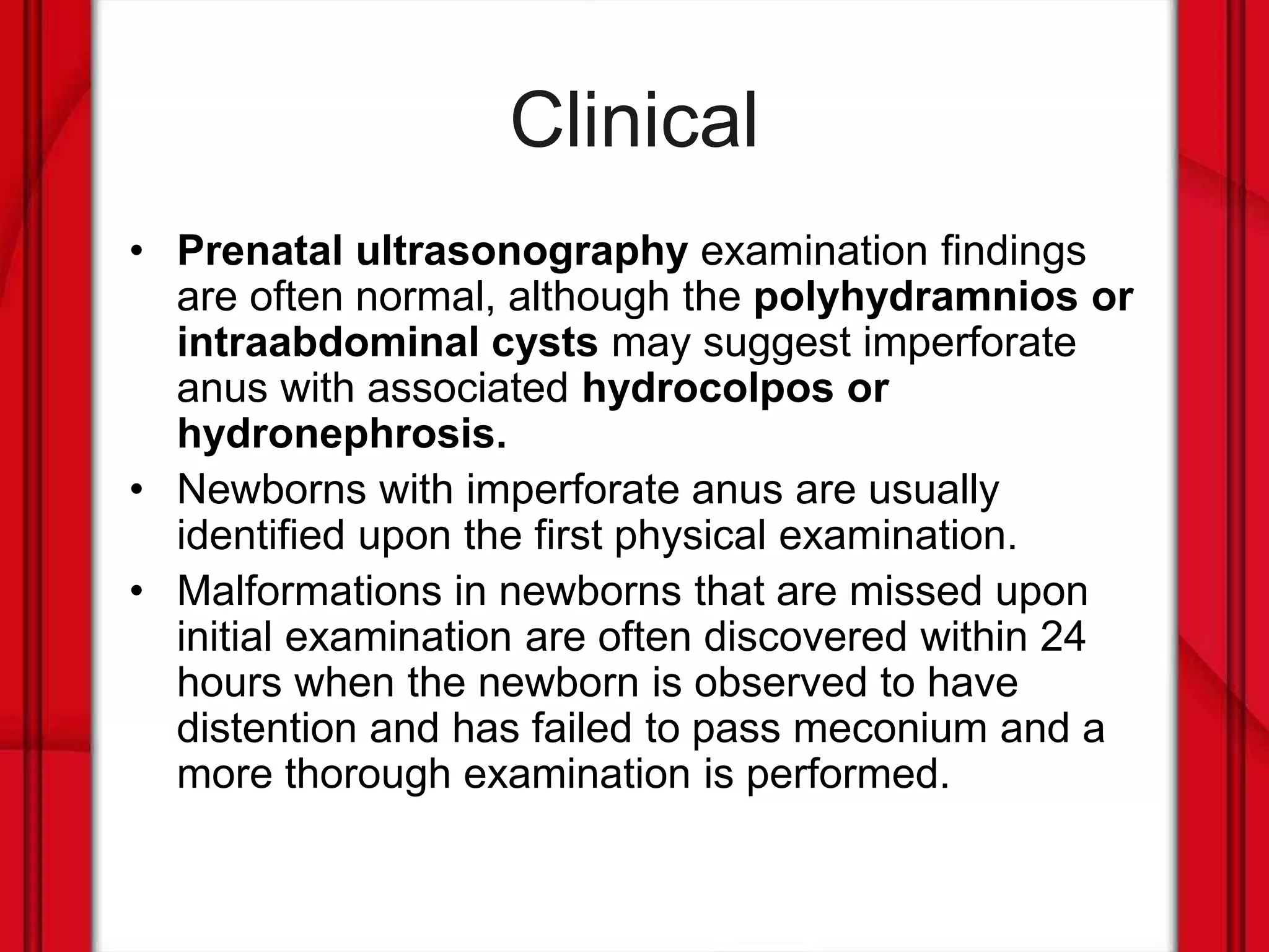 Anorectal malformations | PPTX