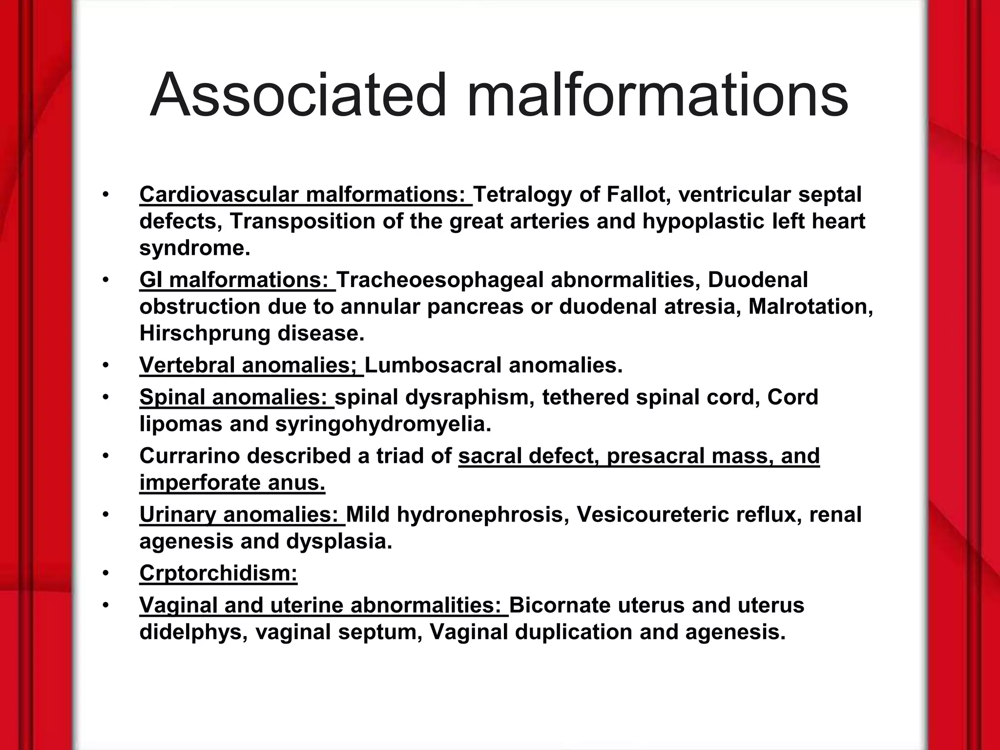 Anorectal malformations | PPTX