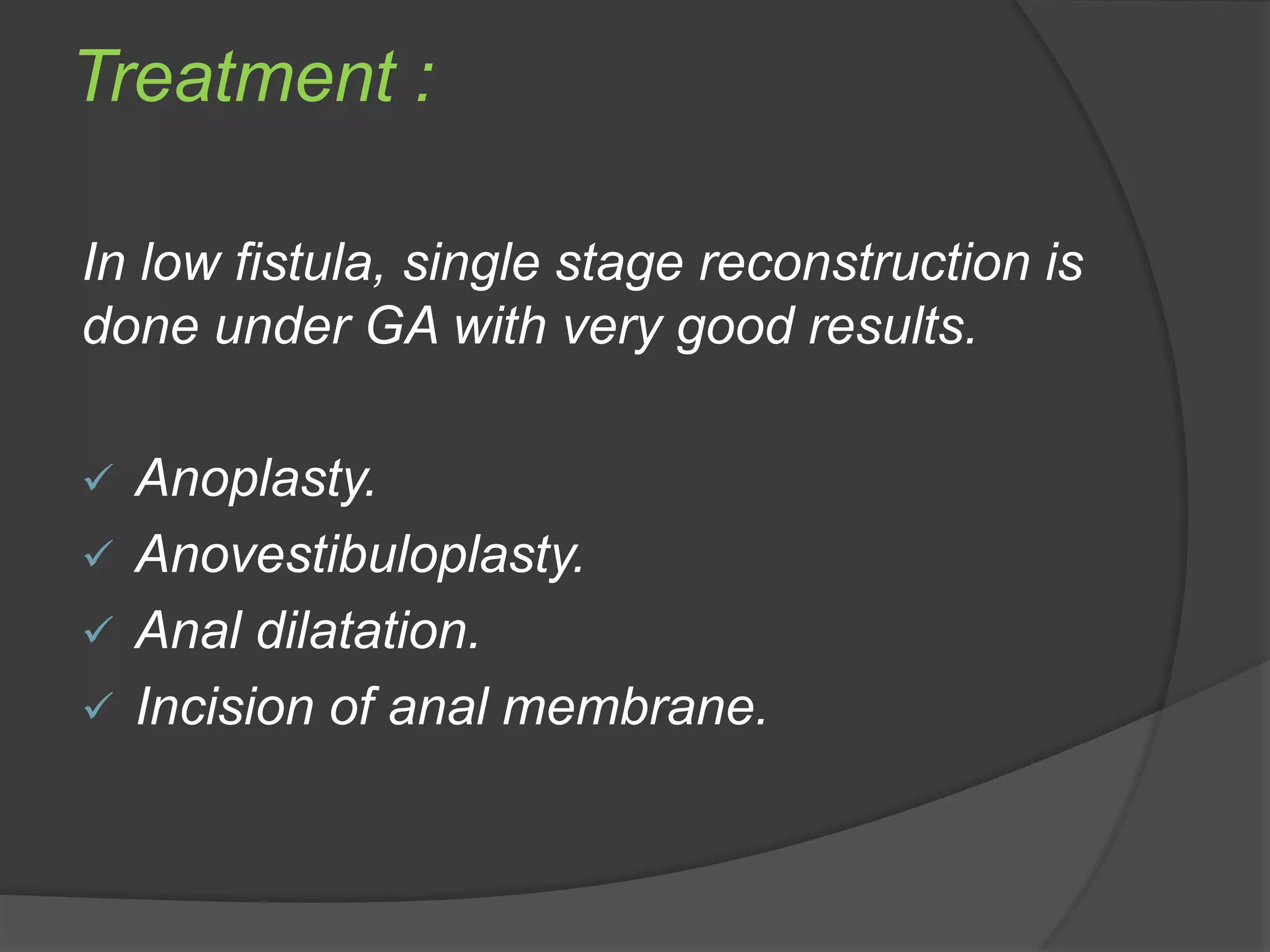 ANORECTAL MALFORMATIONS | PPTX