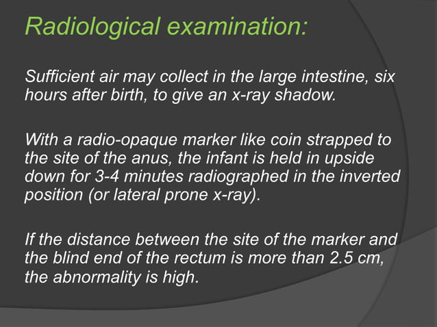 ANORECTAL MALFORMATIONS | PPTX