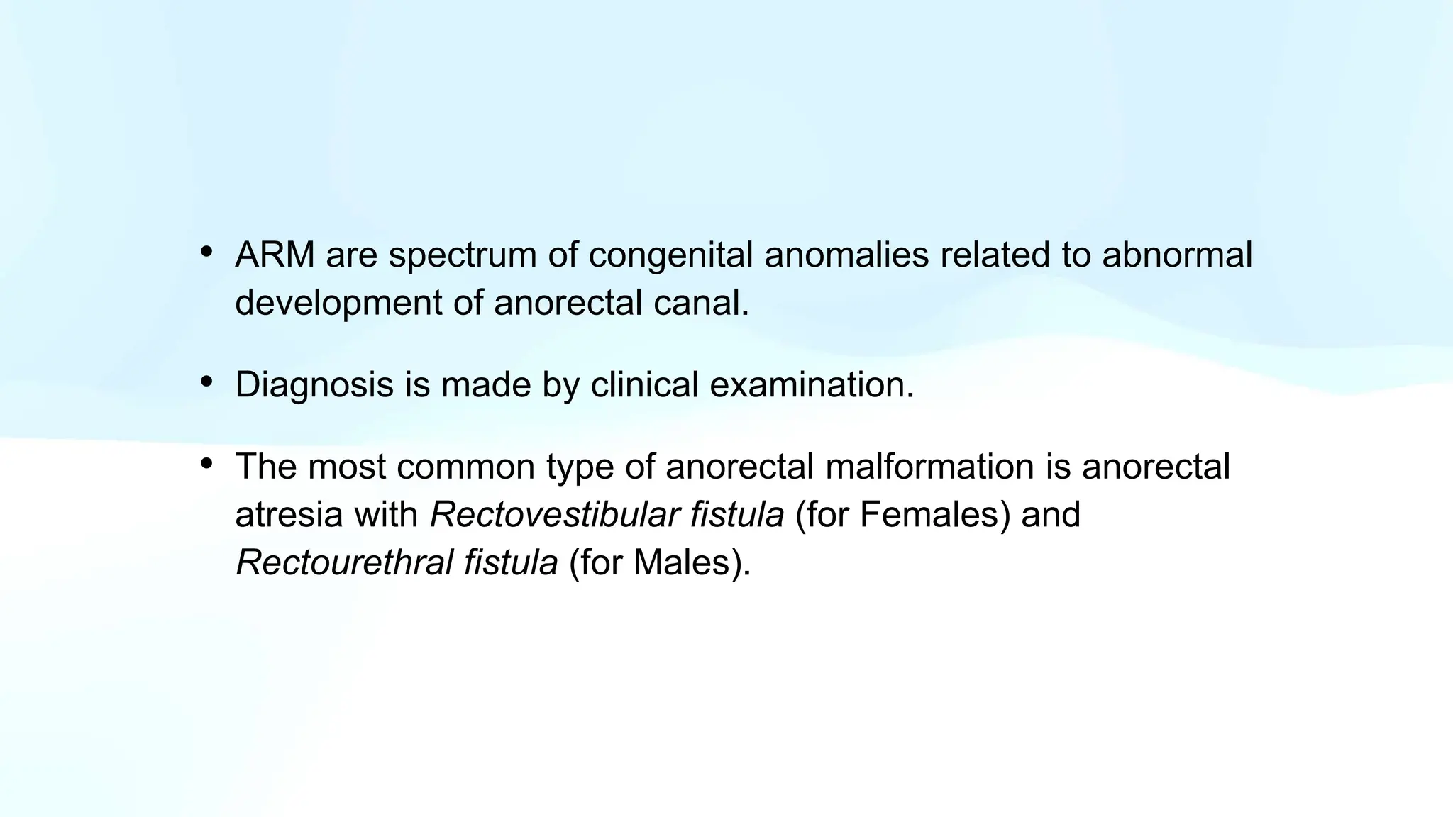 Anorectal malformations .pptx