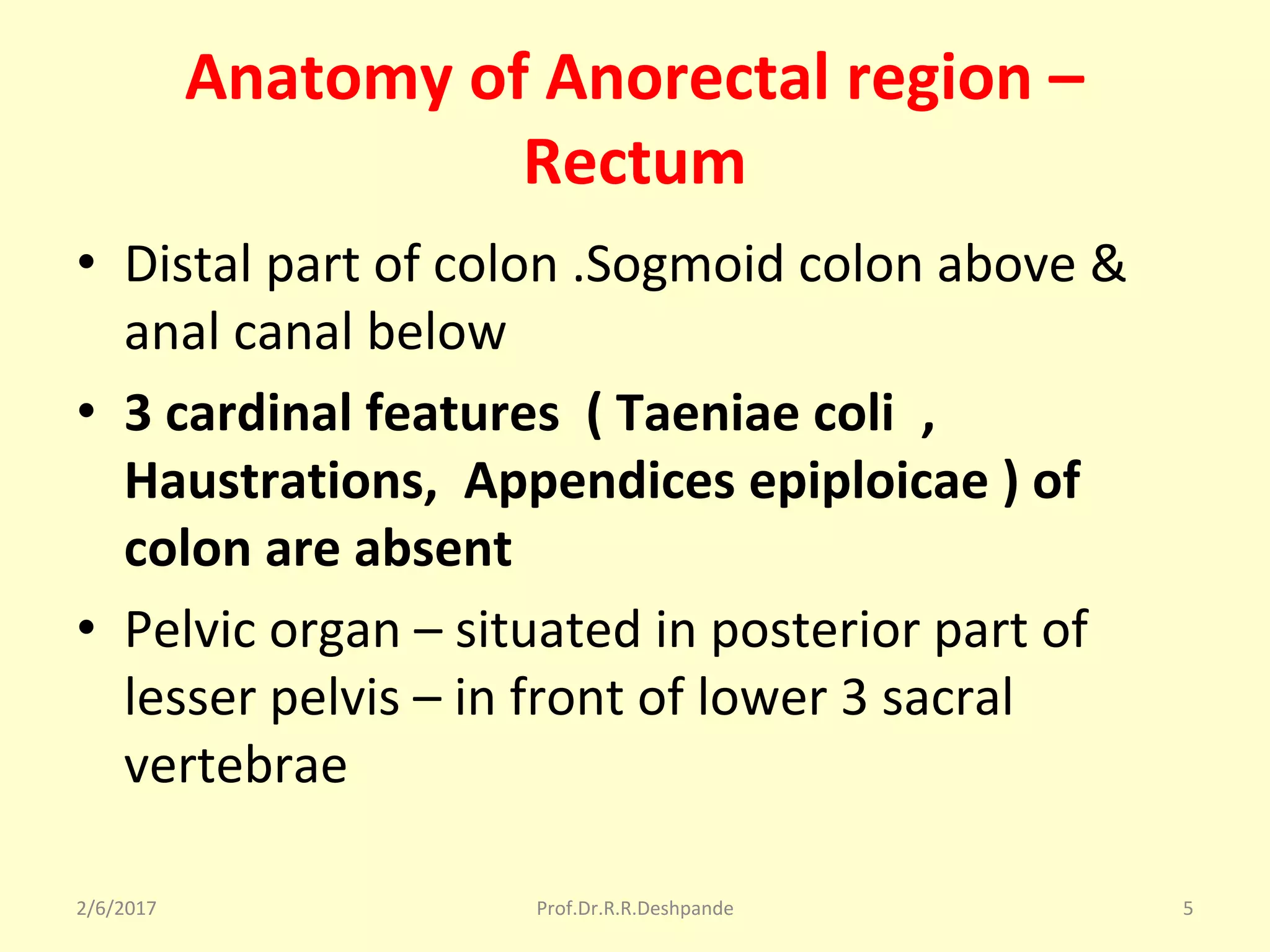 Ano rectal problems ppt | PDF