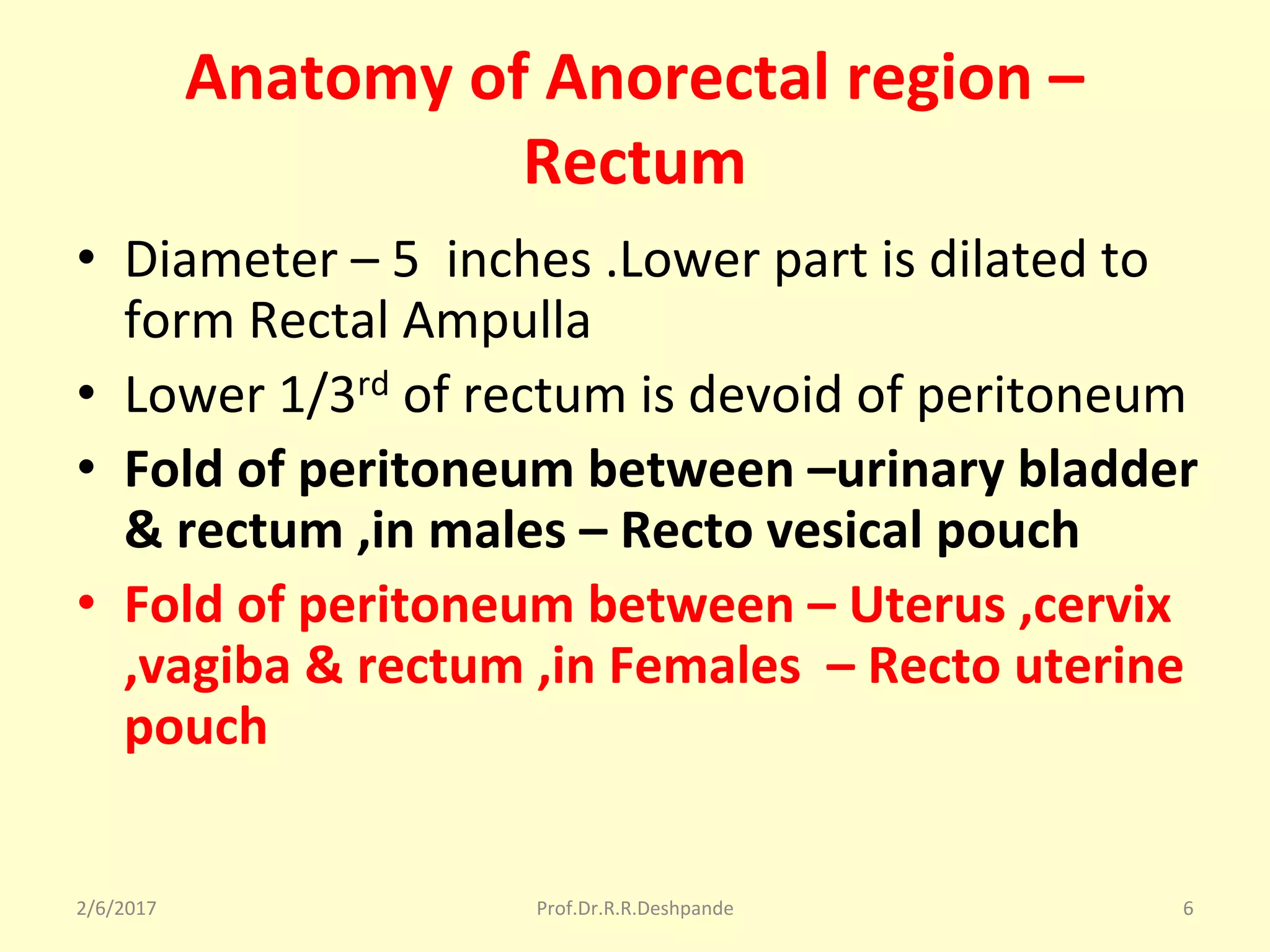 Ano rectal problems ppt | PDF