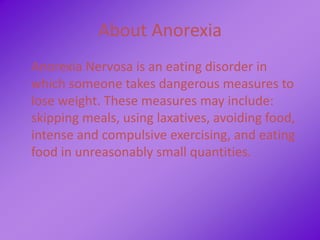 Anorexia by Mariella Marie | PDF
