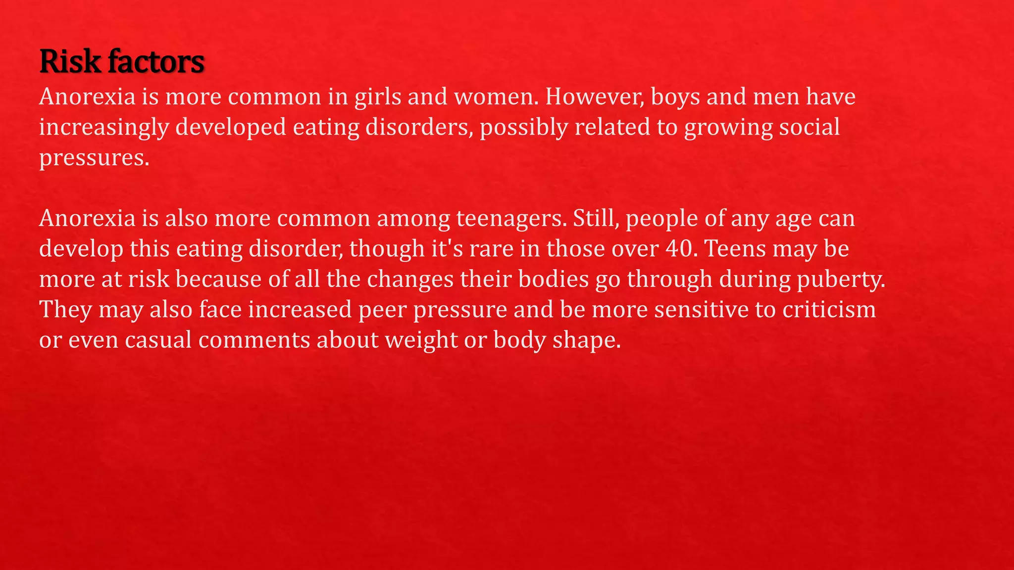 Anorexia | PPTX