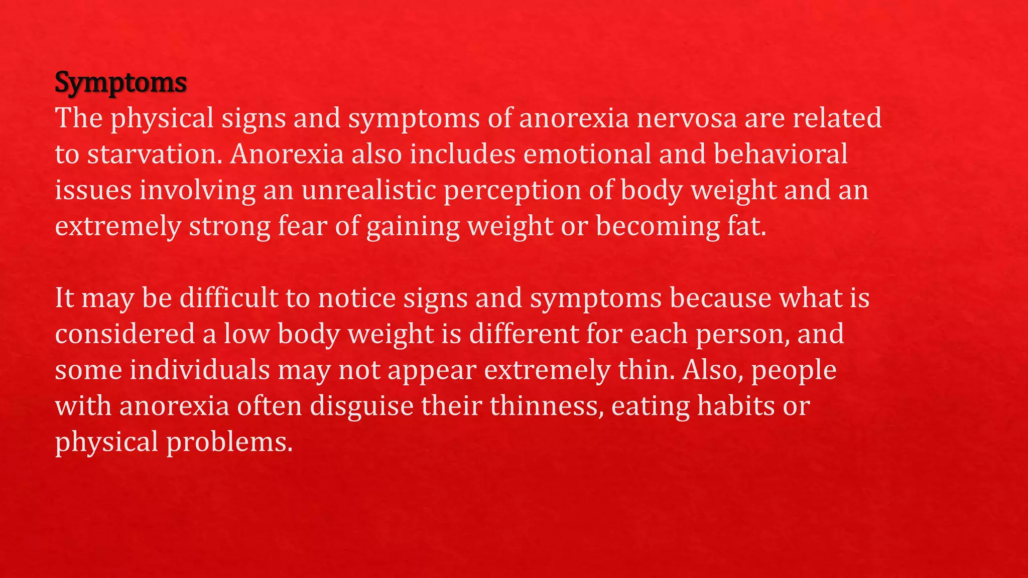 Anorexia | PPTX