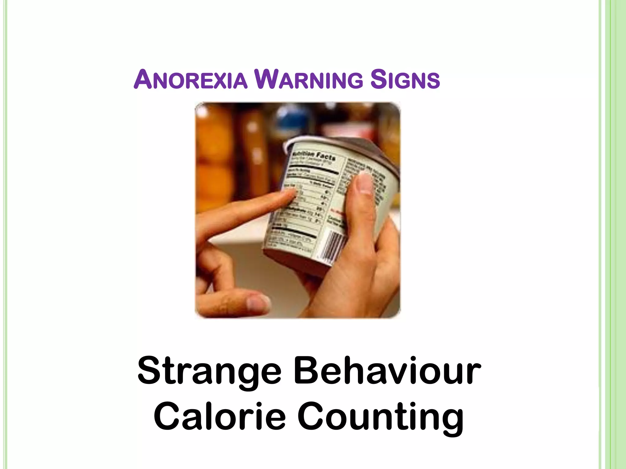 Anorexia Warning Signs Guide | PDF