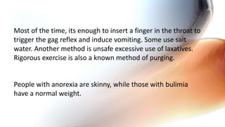 Anorexia and bulimia - medical information , differences, symptoms ...