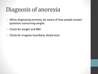 Anorexia & Bulimia presentation | PPTX