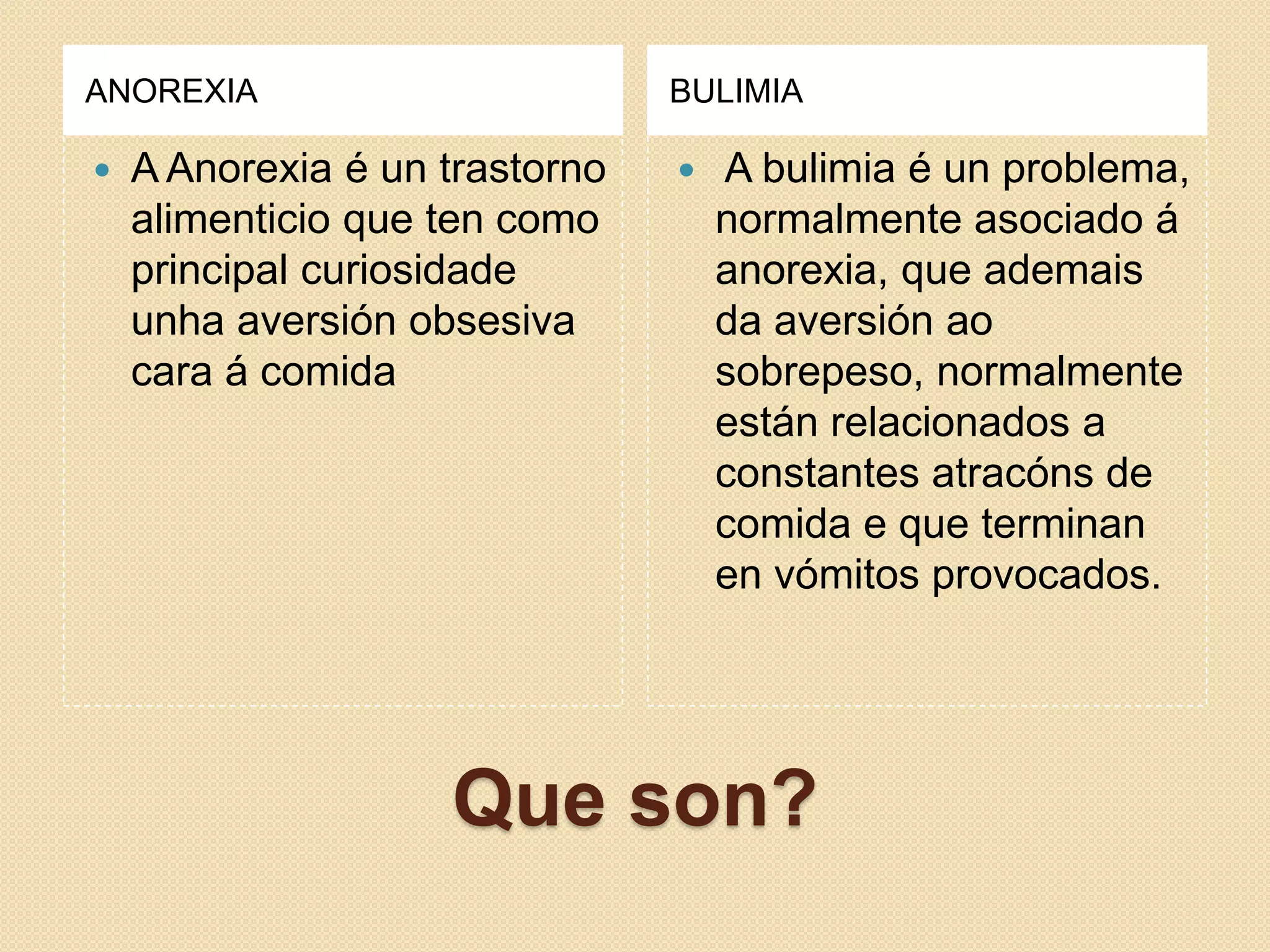 Anorexia e bulimia (1) | PPT