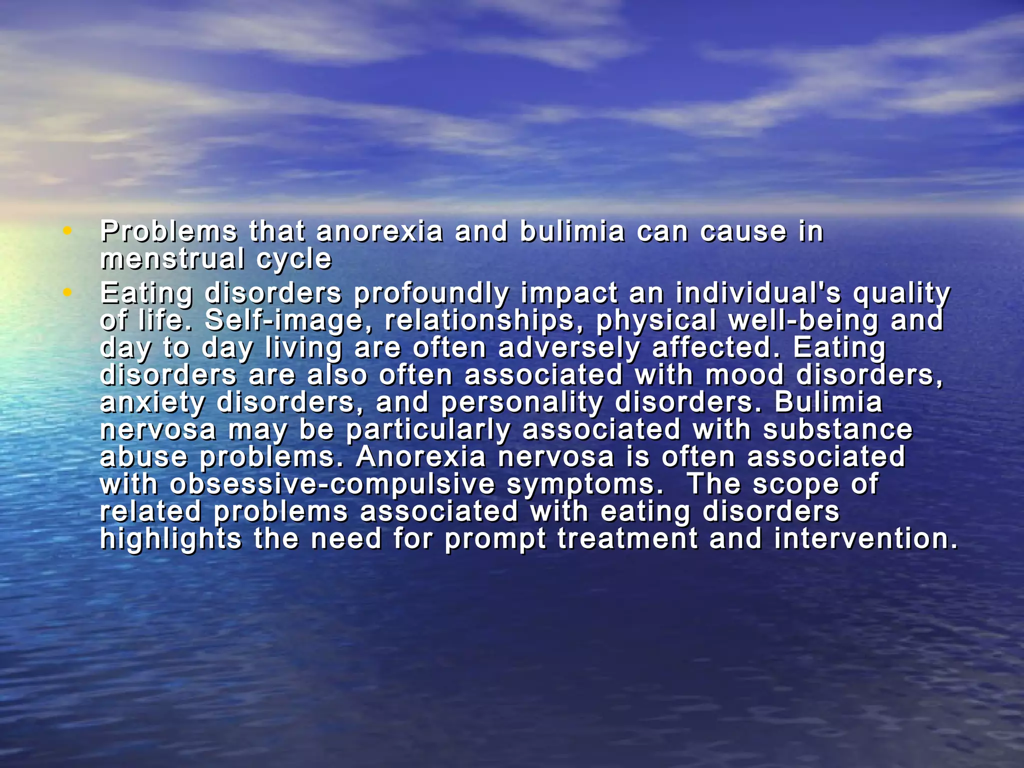 Anorexia & menstrual cycle | PPT