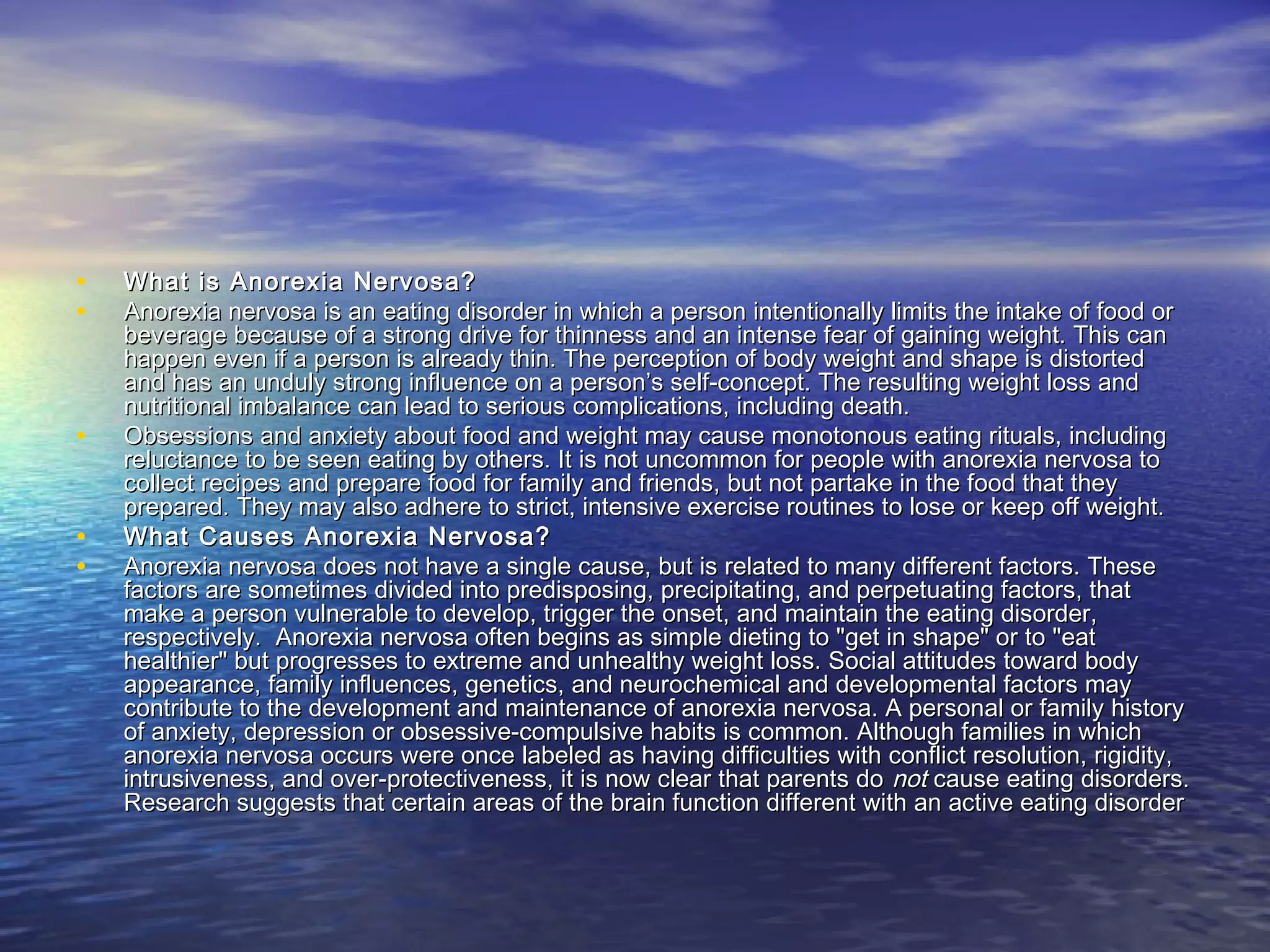Anorexia & menstrual cycle | PPT