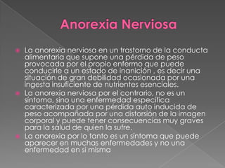 Anorexia nerviosa | PPTX