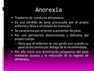 Anorexia nerviosa | PPTX