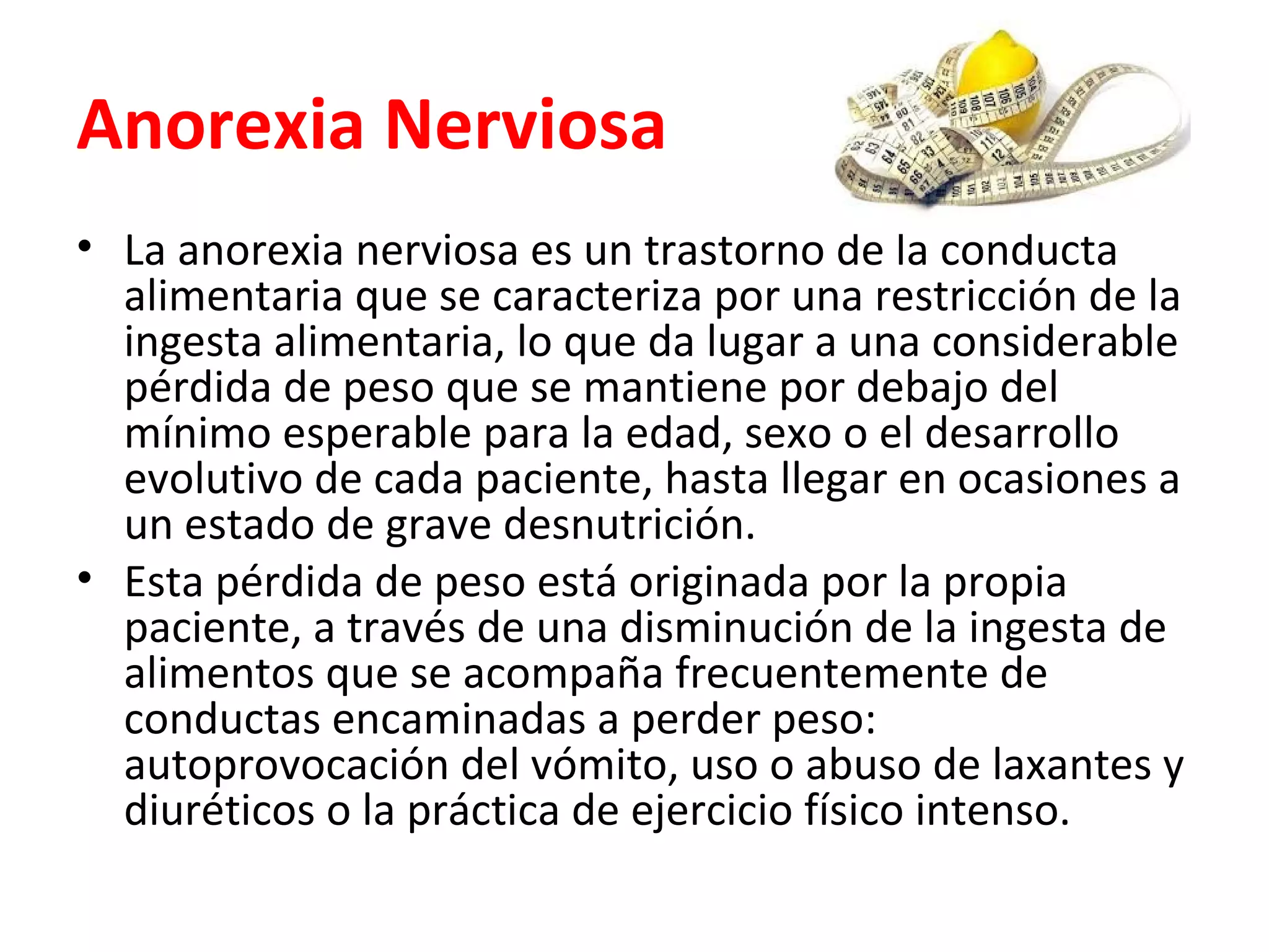 Anorexia nerviosa | PPT