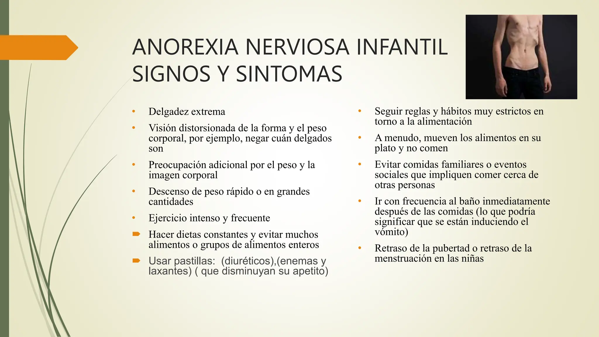 MANEJO ANOREXIA NERVIOSA INFANTIL PEDIATRICA | PPTX