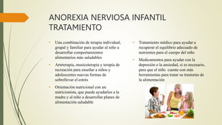 MANEJO ANOREXIA NERVIOSA INFANTIL PEDIATRICA | PPTX