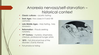 Anorexia nervosa -sociological perspectives | PPTX