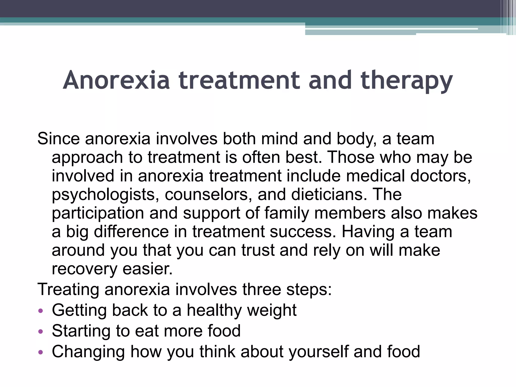Anorexia nervosa | PPTX