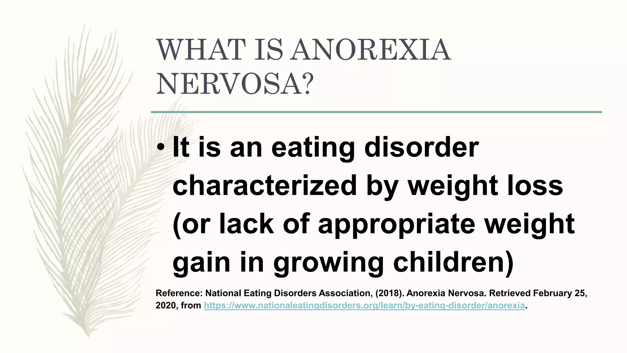 Anorexia Nervosa | PPTX