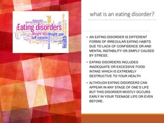Anorexia nervosa ppt | PPTX