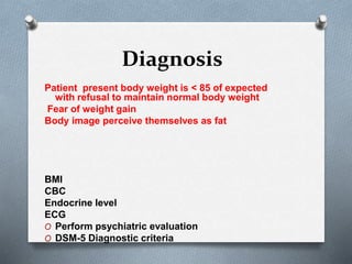 Anorexia nervosa | PPTX